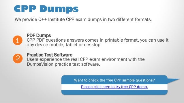 Cpp Test Prep With Real C Institute Cpp Practice Exam Questions Ans…