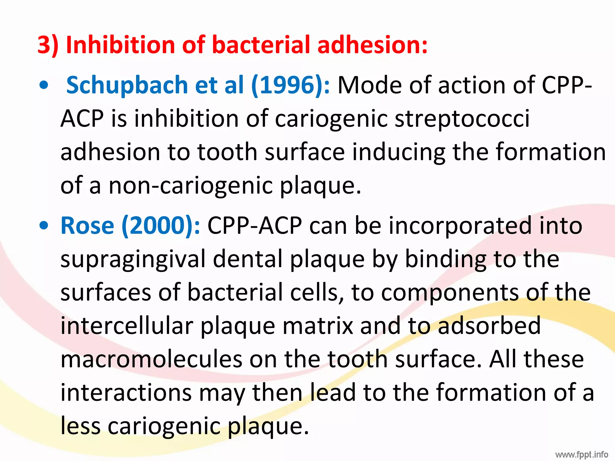 Cpp Acp Casein Phospho Peptide Amorphous Calcium Phosphate Ppt