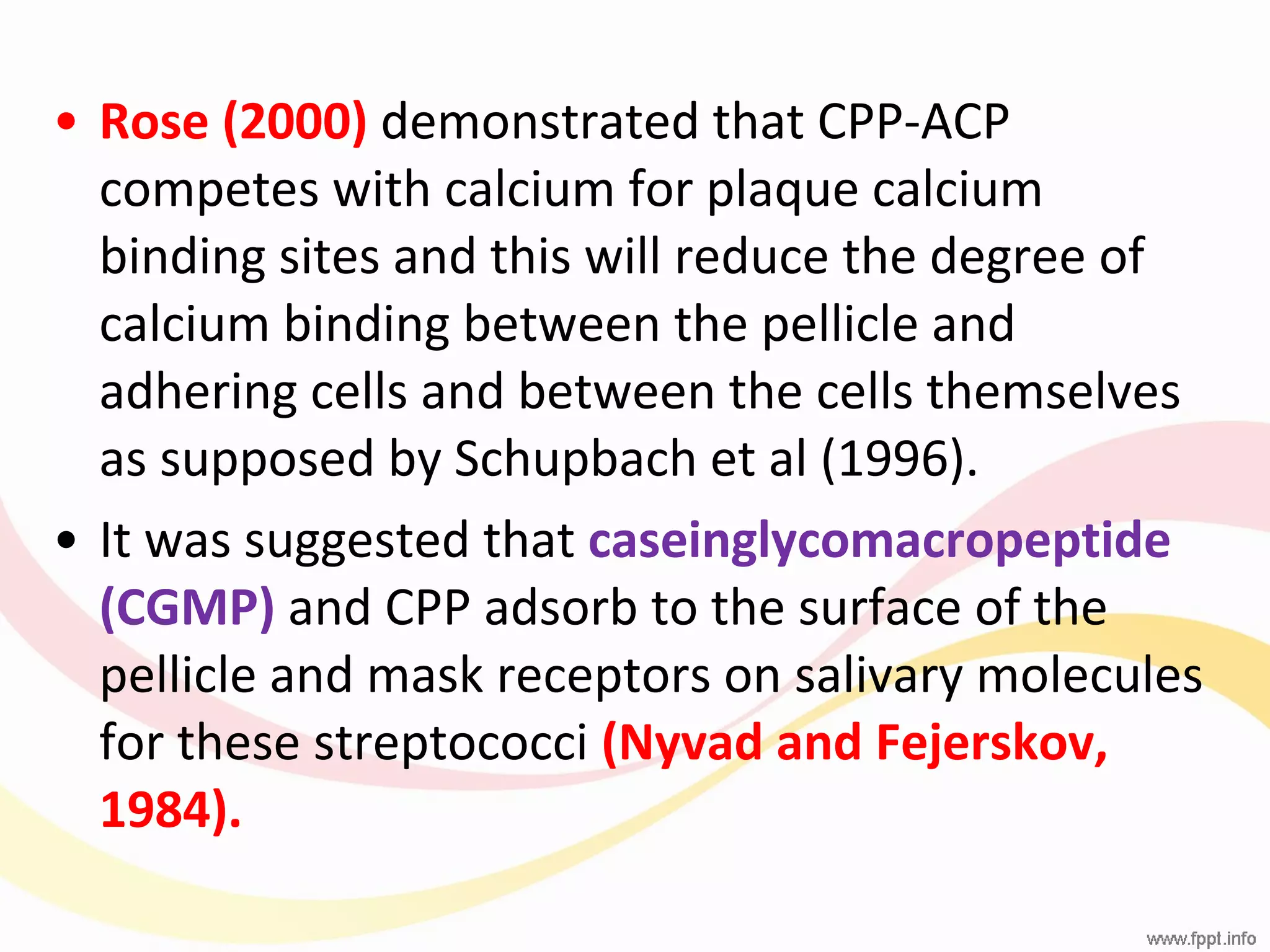 CPP- ACP - Casein Phospho Peptide-Amorphous Calcium Phosphate | PPT