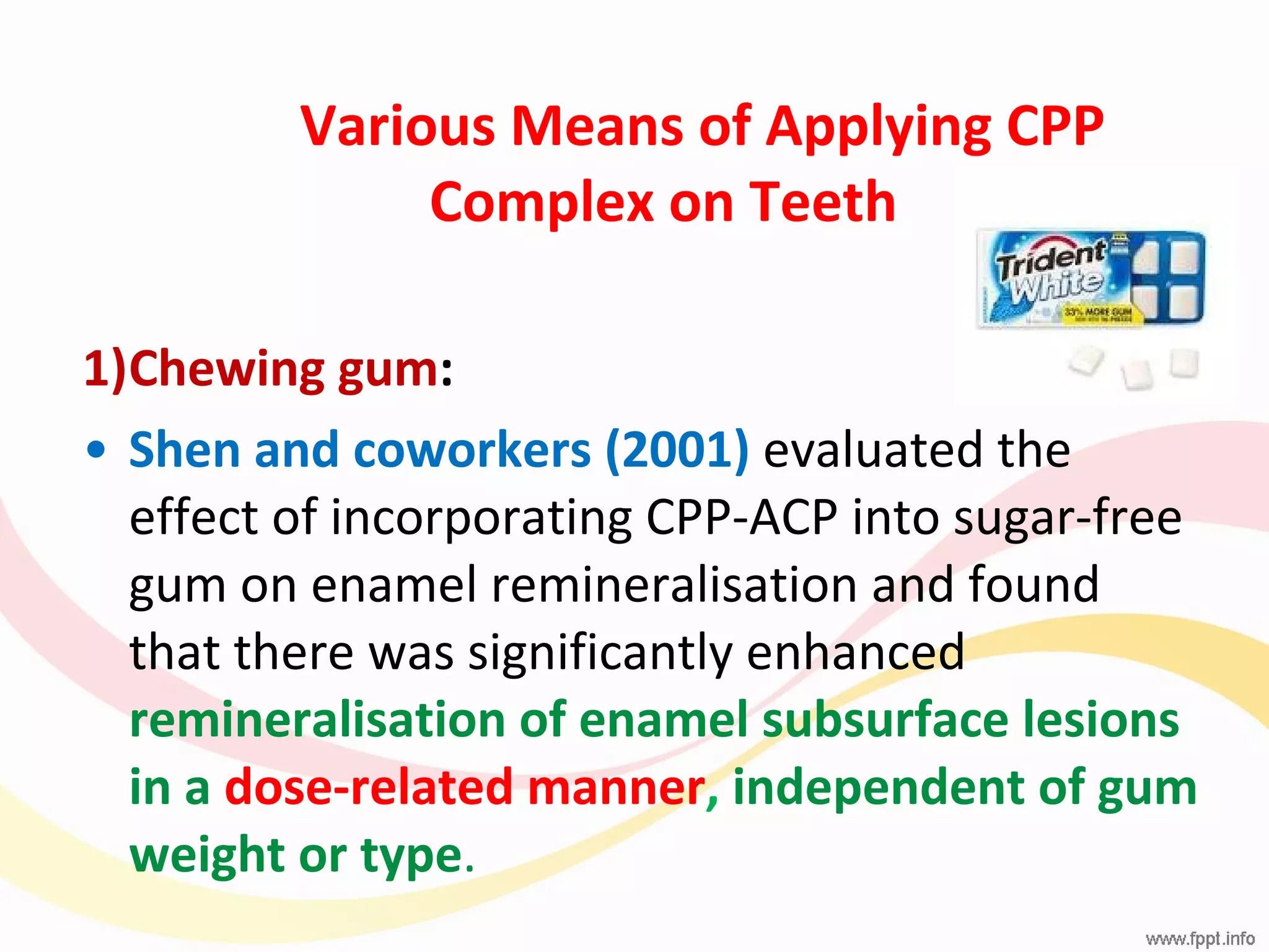 Cpp Acp Casein Phospho Peptide Amorphous Calcium Phosphate Ppt