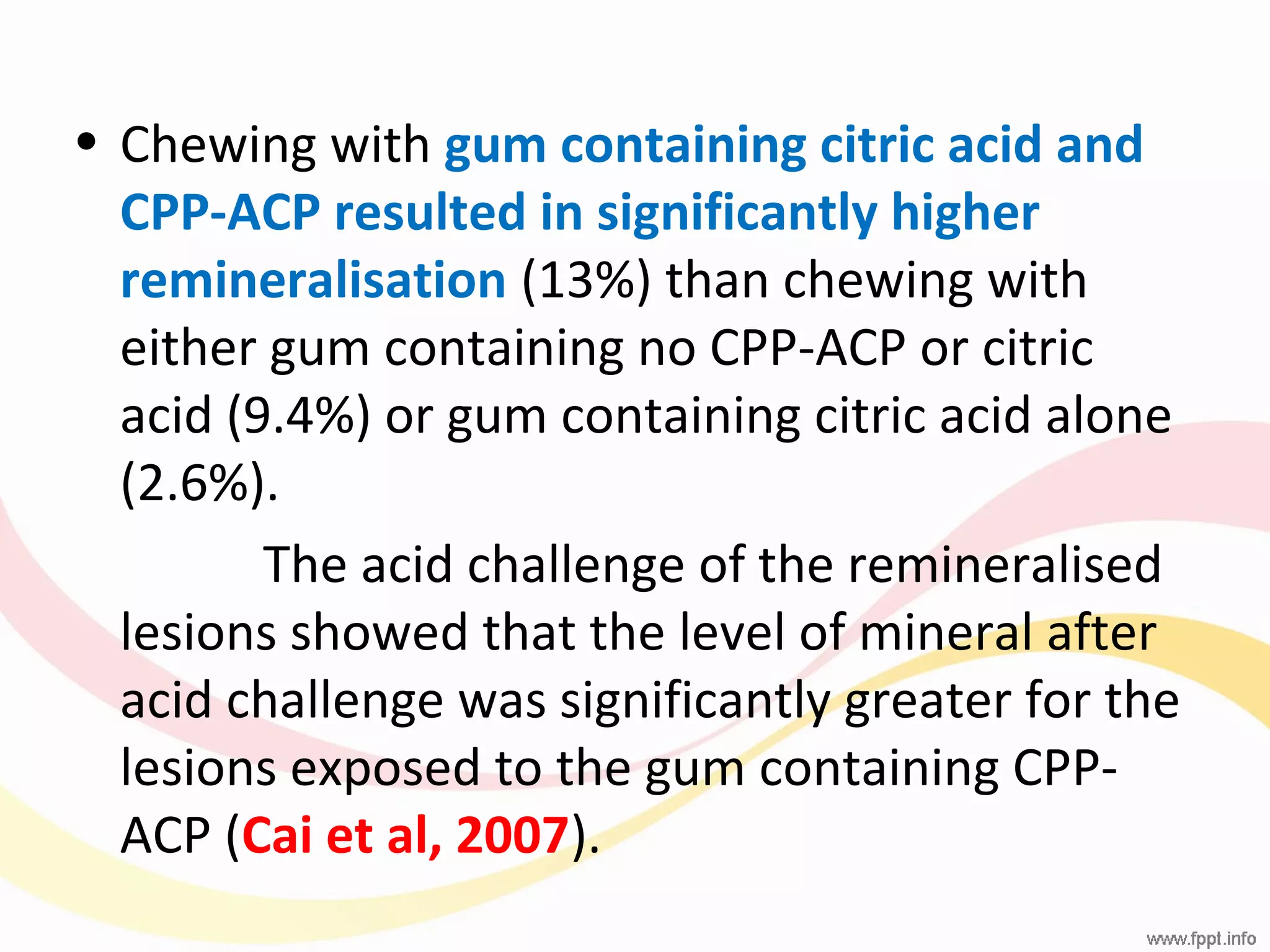 CPP- ACP - Casein Phospho Peptide-Amorphous Calcium Phosphate | PPT
