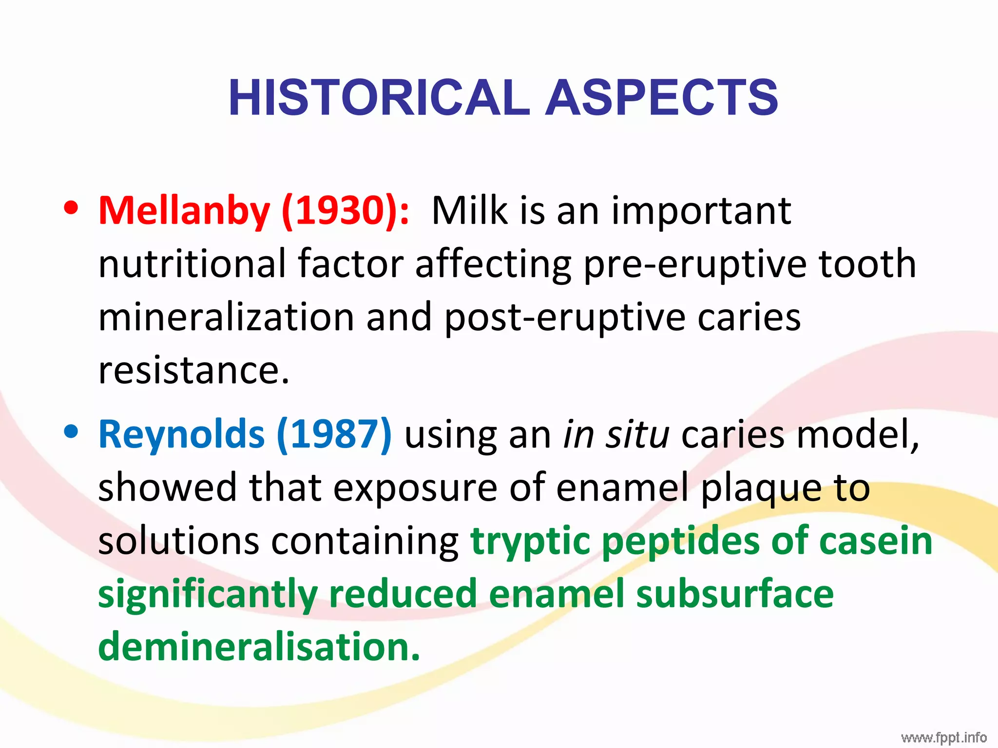 Cpp Acp Casein Phospho Peptide Amorphous Calcium Phosphate Ppt