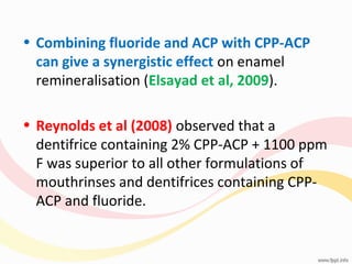 CPP- ACP - Casein Phospho Peptide-Amorphous Calcium Phosphate | PPT