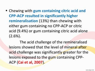 CPP- ACP - Casein Phospho Peptide-Amorphous Calcium Phosphate | PPT