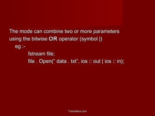 File handling in C++ | PPT | Operating Systems | Computer Software and ...