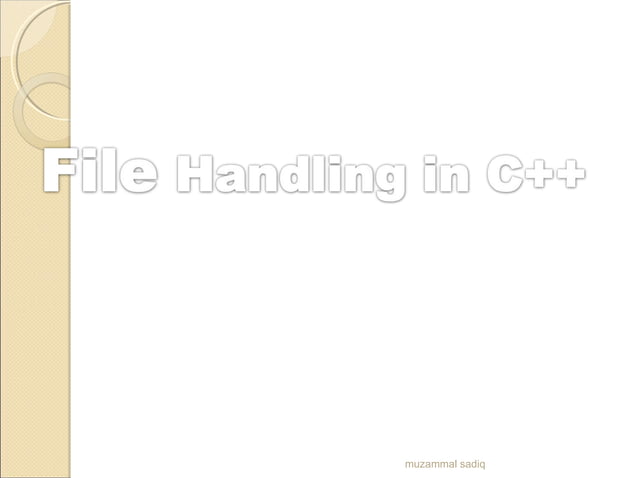 Cpp file-handling | PPT