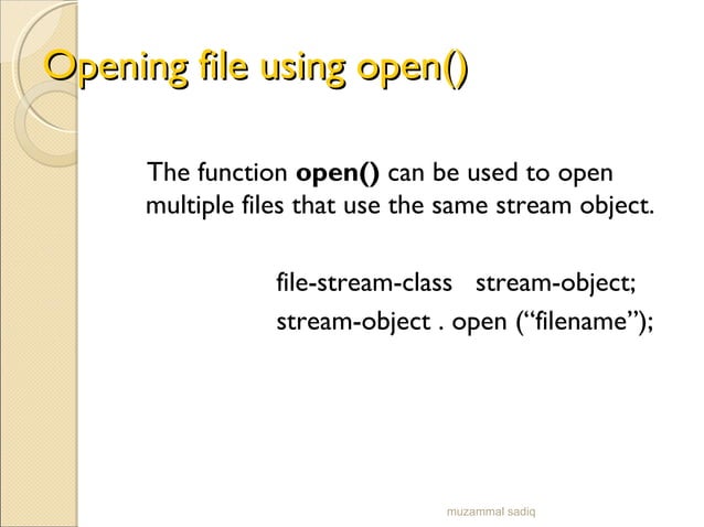 Cpp File Handling Ppt 4425