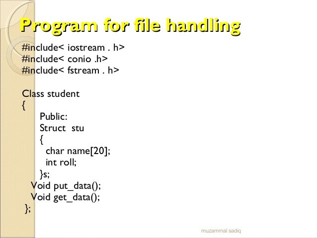 Cpp file-handling