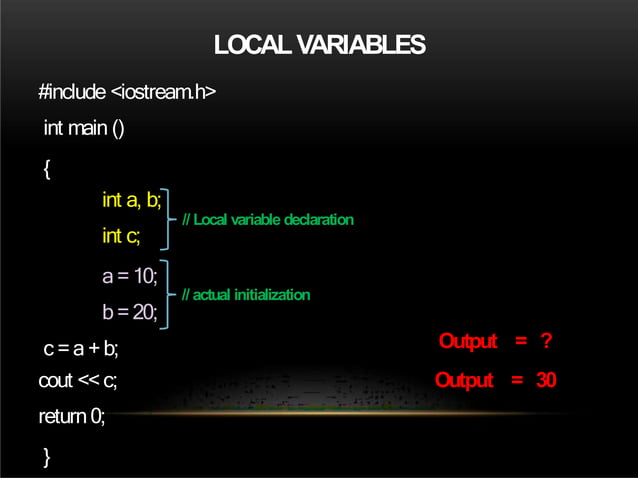 CPP-overviews notes variable data types notes | PPT CPP-overviews notes variable data types notes | PPT