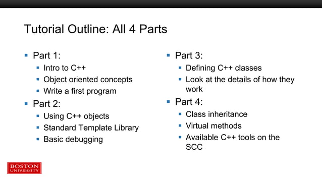 C++ was developed by Bjarne Stroustrup, as an extension to the C language. cpp-part1.pptx