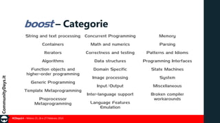 CDays14 - CPP05 - Standard Library: STL e boost, la BCL di C++ | PPSX
