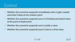 Introduction to C++20 Coroutines by Alex P | PDF