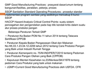 Cara Produksi Pangan Olahan Yang Baik dan Benar | PPT