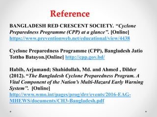 Critically Evaluate the cyclone preparedness Program (CPP) of ...