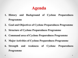 Critically Evaluate the cyclone preparedness Program (CPP) of ...
