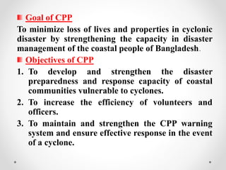 Critically Evaluate the cyclone preparedness Program (CPP) of ...