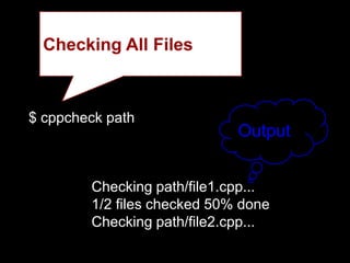 CppCheck - Static code analysis tool | PPT