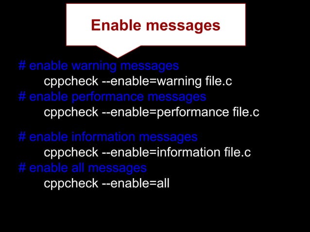CppCheck - Static code analysis tool | PPT