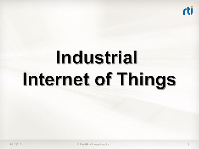 Reactive Stream Processing in Industrial IoT using DDS and Rx | PPT