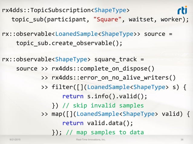 Reactive Stream Processing in Industrial IoT using DDS and Rx | PPT