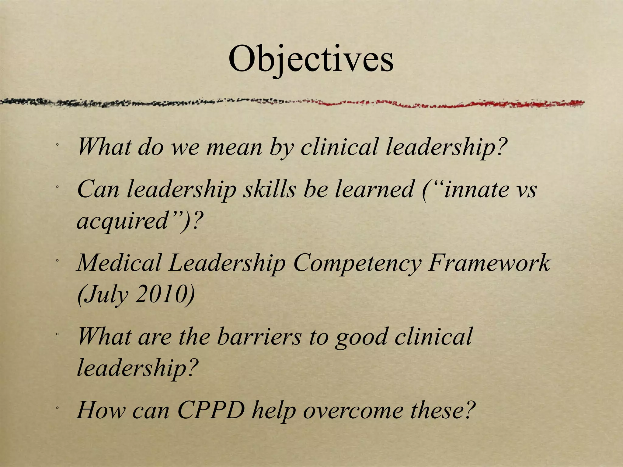 Cppd leadership | PPT