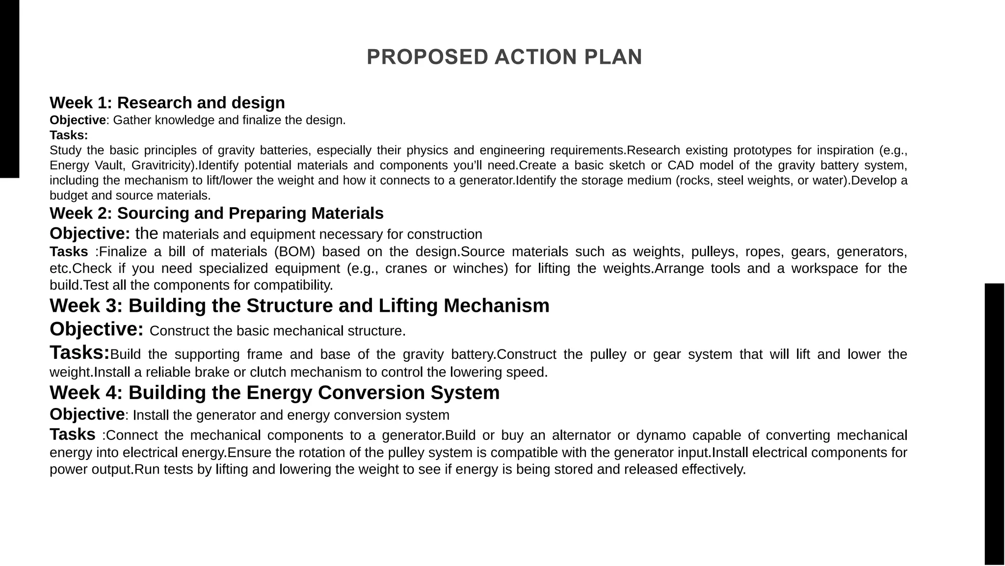 Gravity battery for free electricity generation using cycle and gear | PPTX