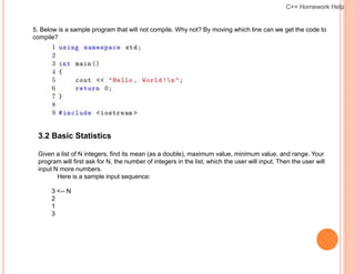 Cpp Homework Help | PPT