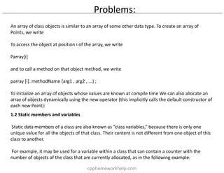 CPP Homework Help | PPT