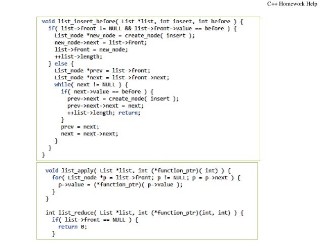 Online Cpp Homework Help Ppt 2209