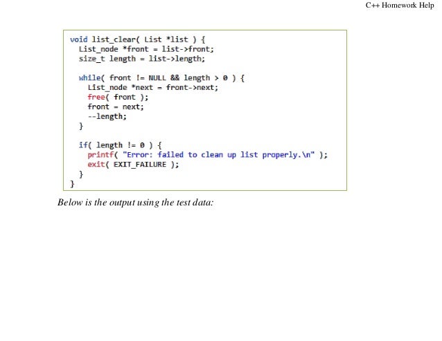 Online CPP Homework Help | PPTX