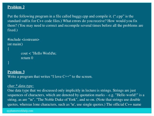Get Fast C++ Homework Help | PPTX