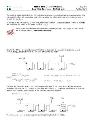 Cpp lernaufgabe linked_list | PDF