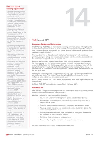 Mobile and SIM data - quantifying the risk - 2011 | PDF