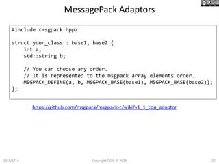 MessagePack(msgpack): Compact and Fast Serialization Library | PPT