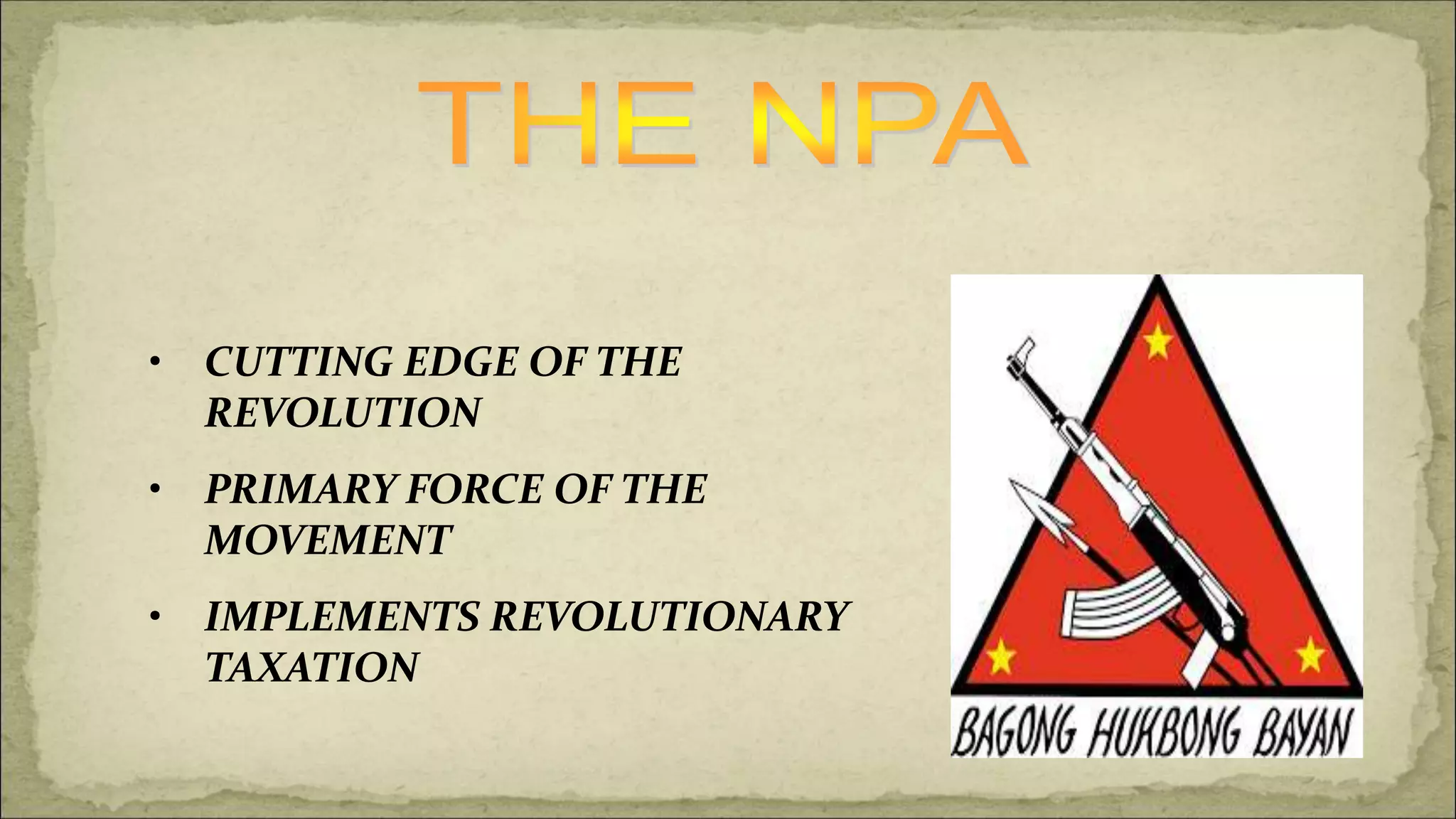 The CPP-NPA-NDF | PPTX