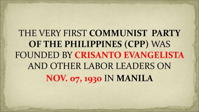 The CPP-NPA-NDF | PPTX | Politics
