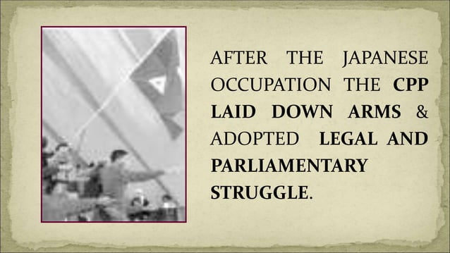 The CPP-NPA-NDF | PPTX | Politics