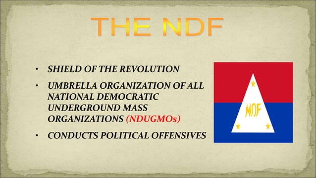 The CPP-NPA-NDF | PPTX | Politics