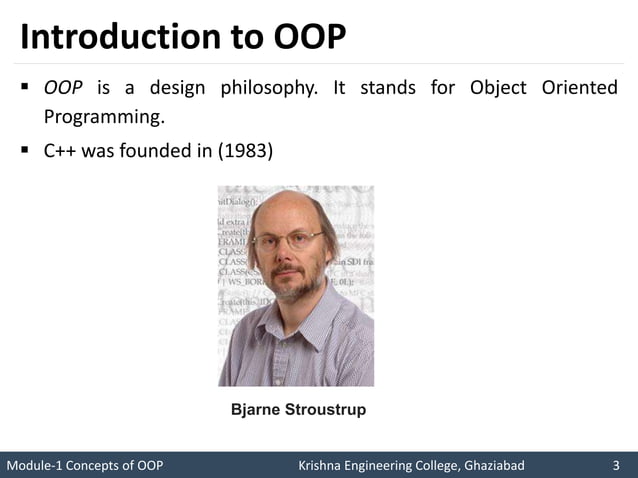 OOPS with C++ | Concepts of OOPS | Introduction | PPTX