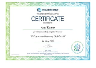 Certificate Program in Public Procurement & E-Procurement | PPT