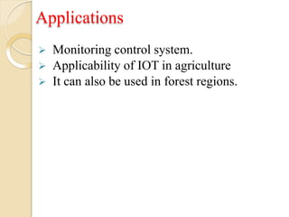 Smart Crop Protection and monitoring system for farmers | PPTX