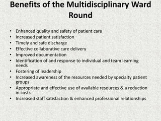 anatomy and physiology of ward rounds | PPTX