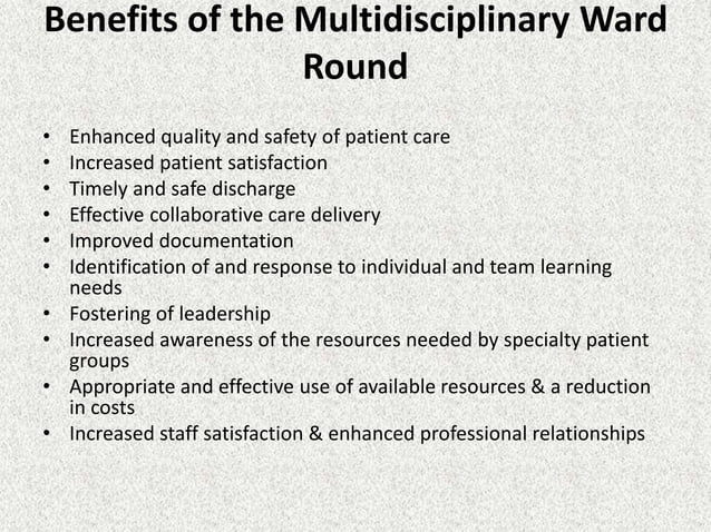 anatomy and physiology of ward rounds | PPT