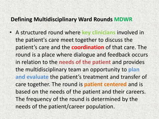 anatomy and physiology of ward rounds | PPT