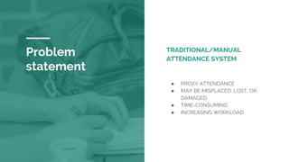 QR-code based attendance system | PPTX