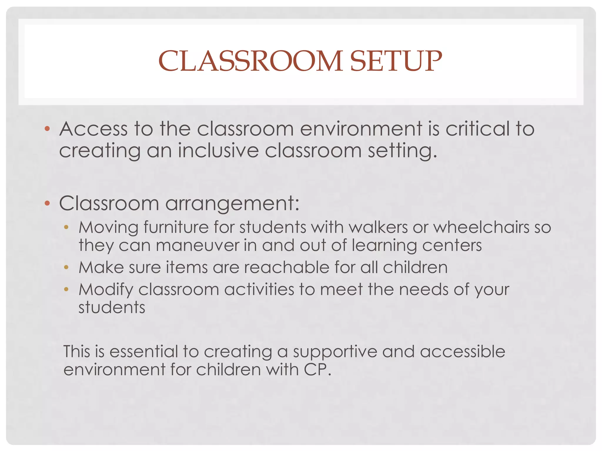Cerebral Palsy Presentation | PPTX