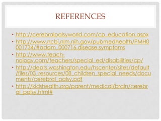 Cerebral Palsy Presentation | PPTX