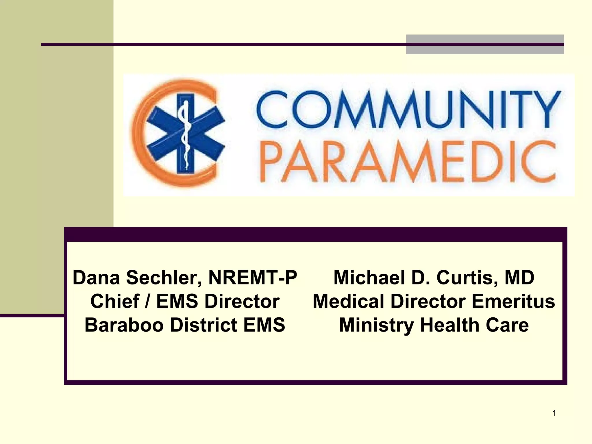 Community Paramedic | PPT