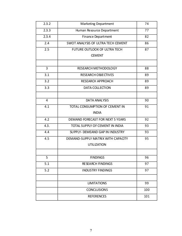 comprehensive report