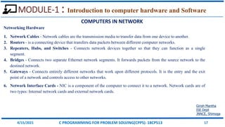 VTU 18CPS13/23 CPPS module-1 PPT | PPTX